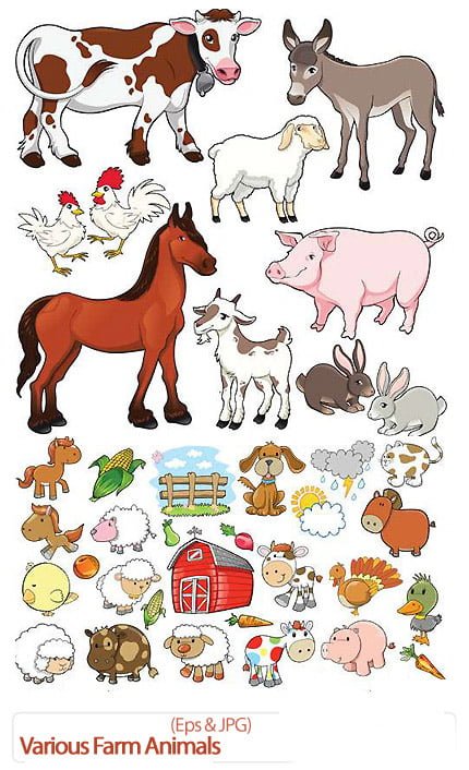 Various Farm Animals | visualstorms Various Farm Animals
