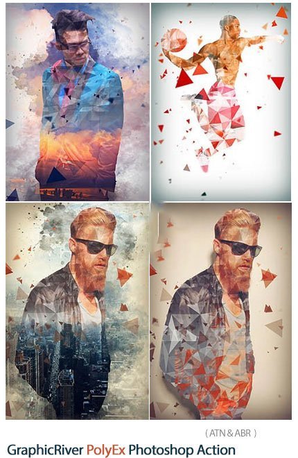 polyex photoshop action | visualstorms visualstorms