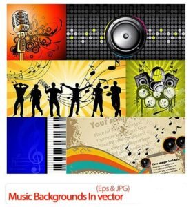 Shutterstock Music Backgrounds Vector | visualstorms