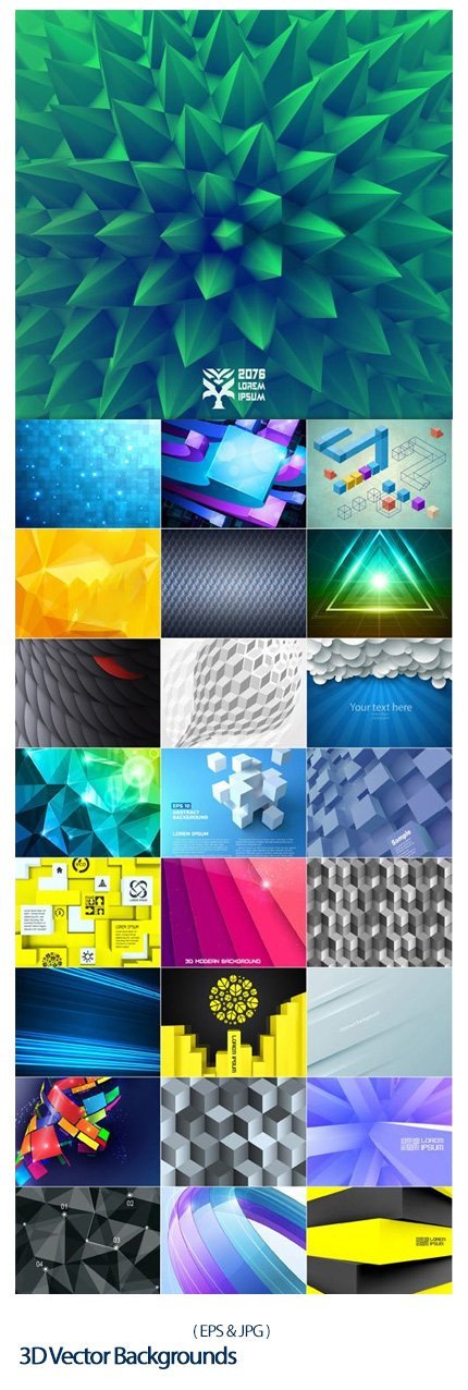 3D Vector Backgrounds | visualstorms