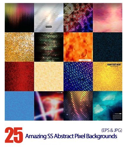 Shutterstock Abstract Pixel Backgrounds | visualstorms
