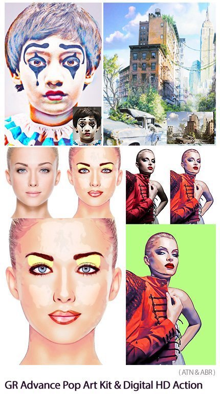 Advance Pop Art Kit And Digital HD Action | visualstorms
