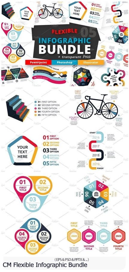 CM Flexible Infographic Bundle | visualstorms