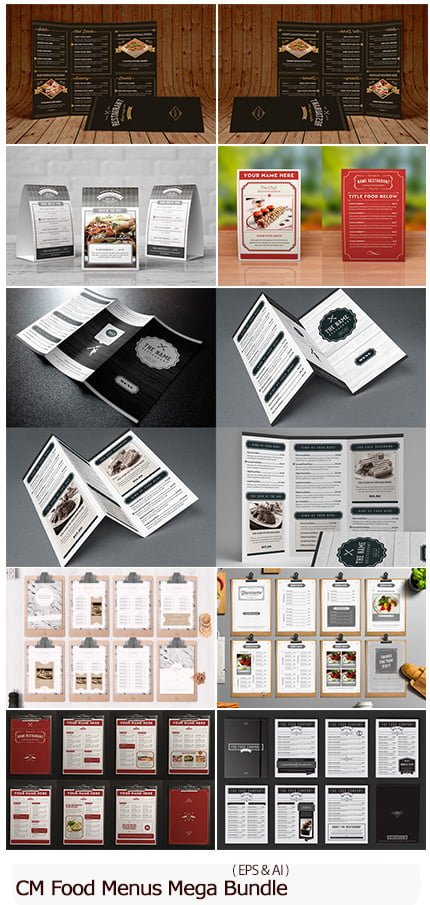 CM Food Menus Megabundle