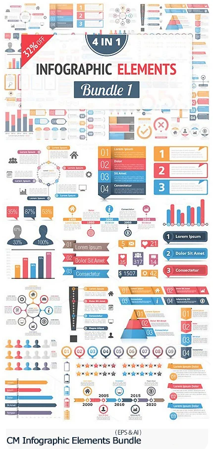 CM Infographic Elements Bundle | visualstorms