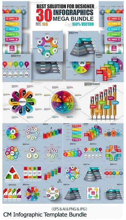 CM Infographic Template Bundle | visualstorms