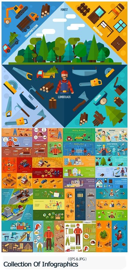 Collection Of Infographics Construction | visualstorms