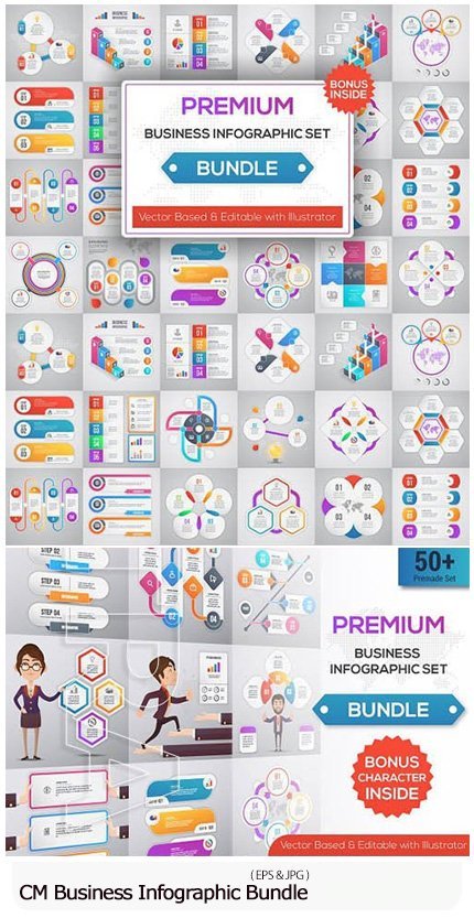 CreativeMarket Premium Business Infographic Bundle | visualstorms