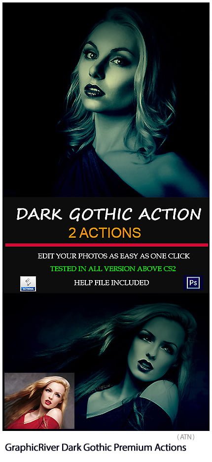 Dark Gothic Premium Actions | visualstorms