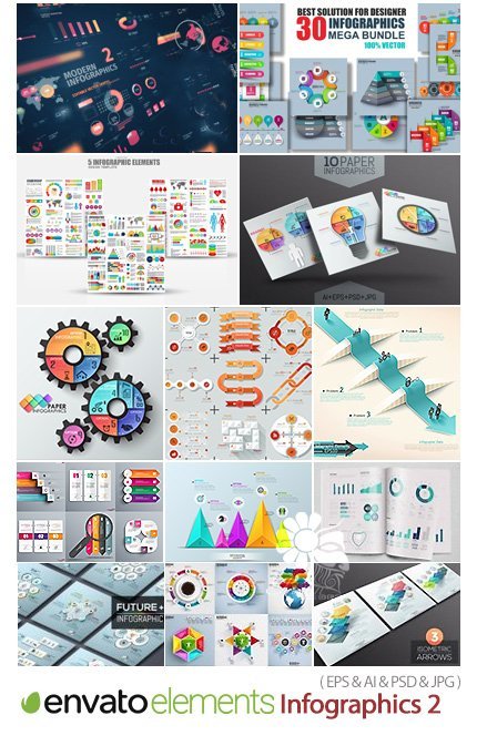 Envato Elements Infographics 2 | visualstorms
