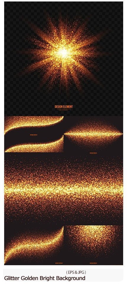 Glitter Golden Bright Shine Background | visualstorms
