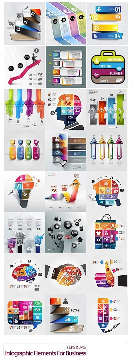 Infographic Elements For Business | visualstorms