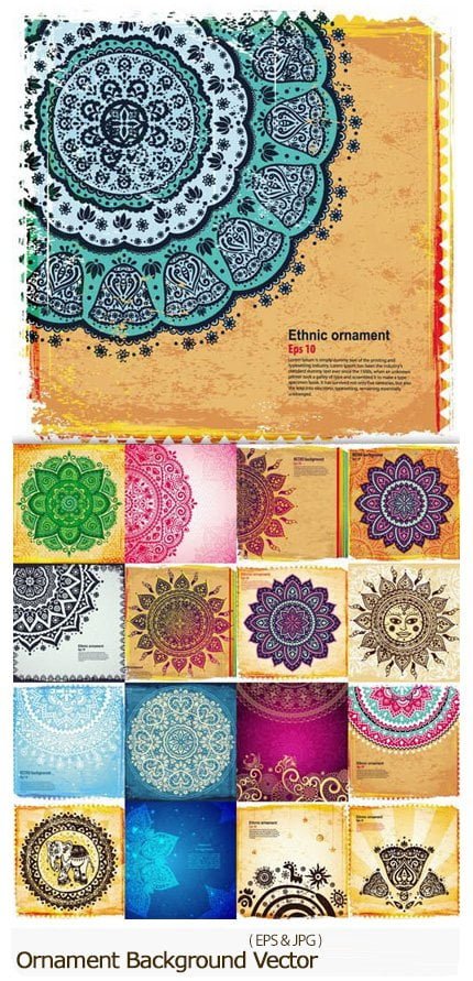 Ornament Background Vector | visualstorms