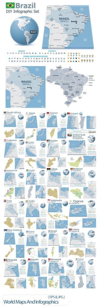 World Maps And Infographics | visualstorms