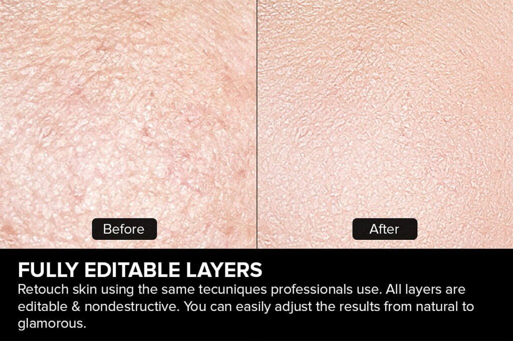 Skin Retouching Actions | visualstorms
