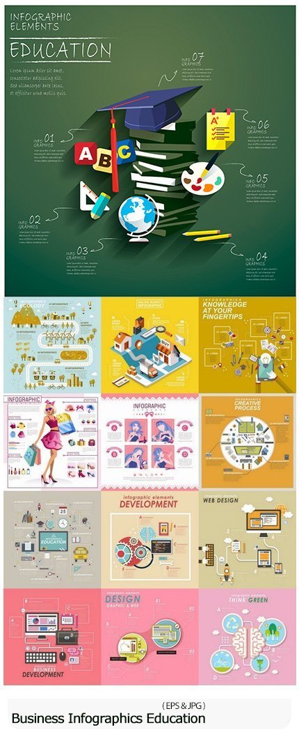Business Infographics Education Web Design Element Icon | visualstorms