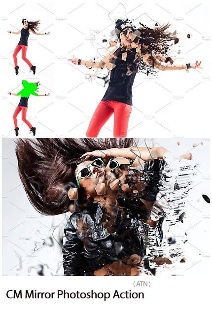 CM Mirror Photoshop Action | visualstorms CM Mirror Photoshop Action