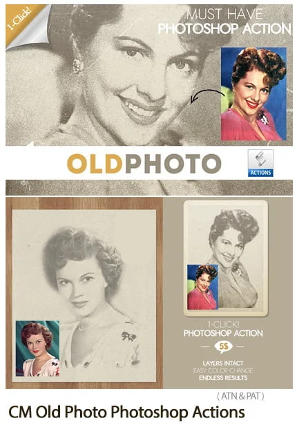 CM Old Photo Photoshop Actions | visualstorms