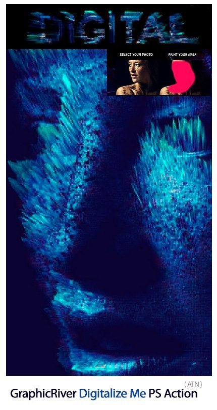 Digitalize Me Photoshop Action | visualstorms