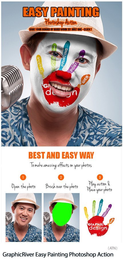 Easy Painting Photoshop Action | visualstorms visualstorms