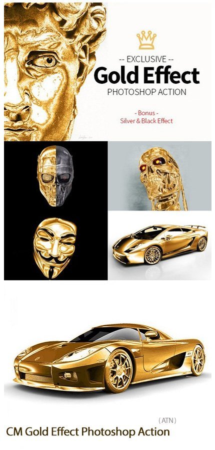 Gold Effect Photoshop Action | visualstorms