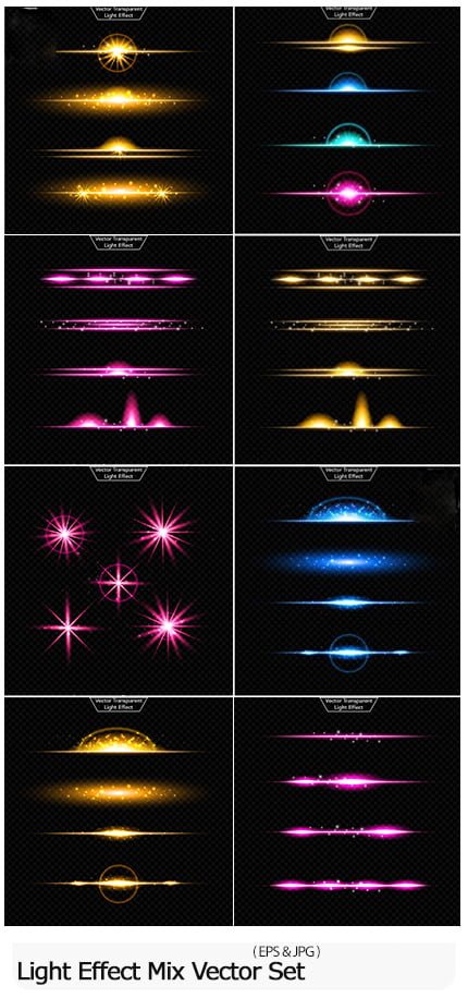 Light Effect Mix Elements Vector Set 02 | visualstorms