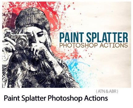 paint splatter photoshop actions | visualstorms