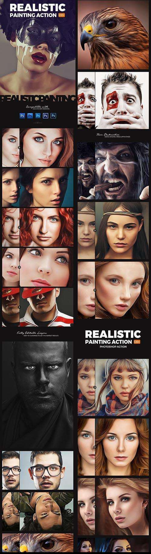 Realistic Painting Action | visualstorms Realistic Painting Action