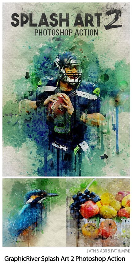 Splash Art2 Photoshop Action | visualstorms