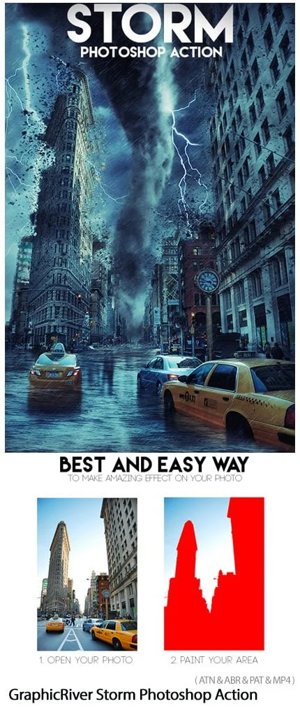 Storm Photoshop Action | visualstorms Storm Photoshop Action