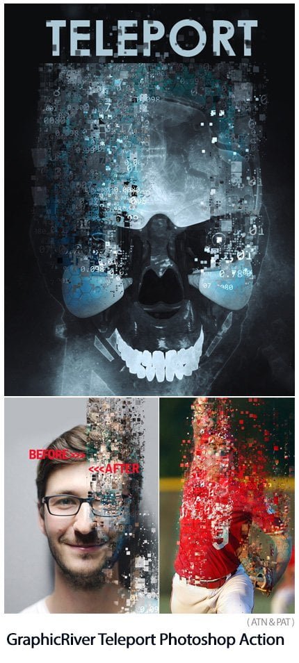 Teleport Photoshop Action | visualstorms