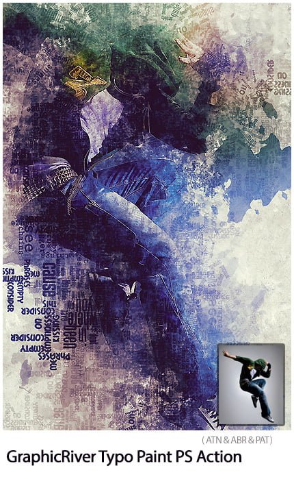 Typo Paint Photoshop Action | visualstorms