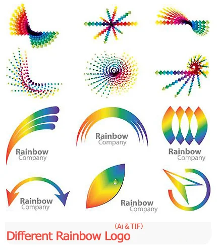 Different Rainbow Logo | visualstorms