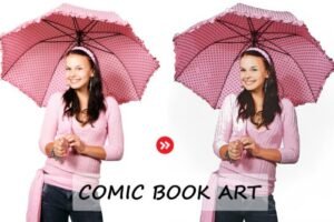 5 Cartoon Art Bundle PS Action | visualstorms