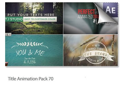 70 Titles Animation Pack | visualstorms