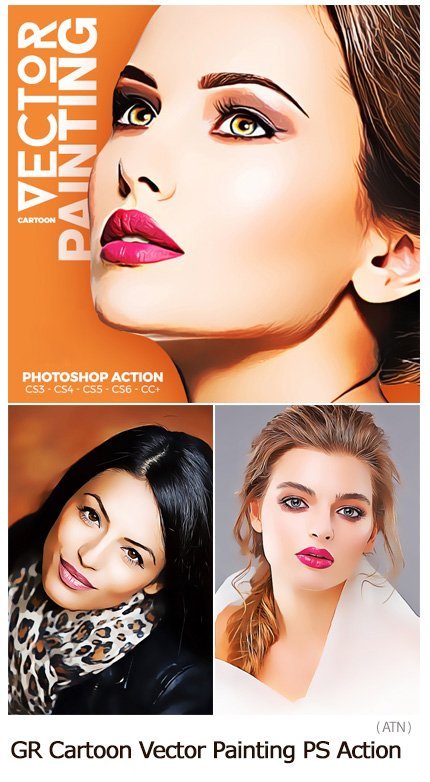 Cartoon Vector Painting Photoshop Action | visualstorms