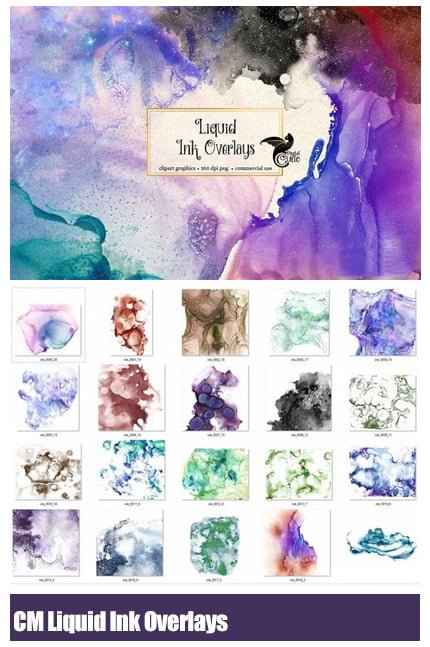 CM Liquid Ink Overlays | visualstorms