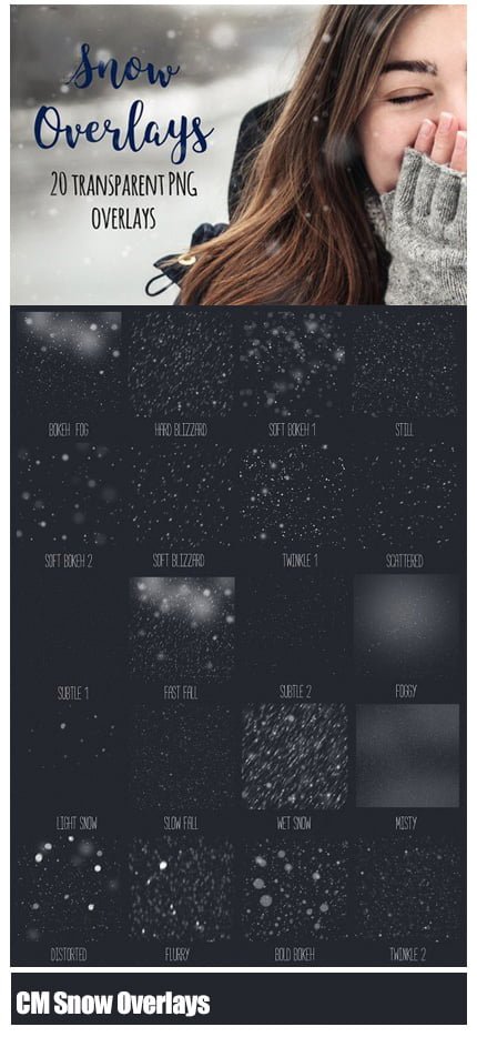 CM Snow Overlays | visualstorms