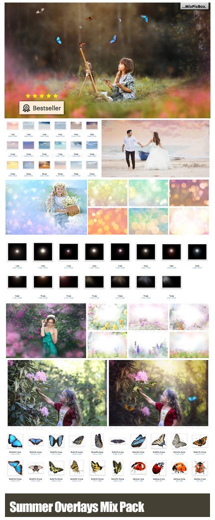 Summer Overlays Mix Pack | visualstorms