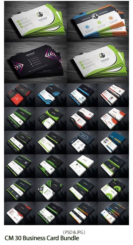 CM 30 Business Card Bundle | visualstorms