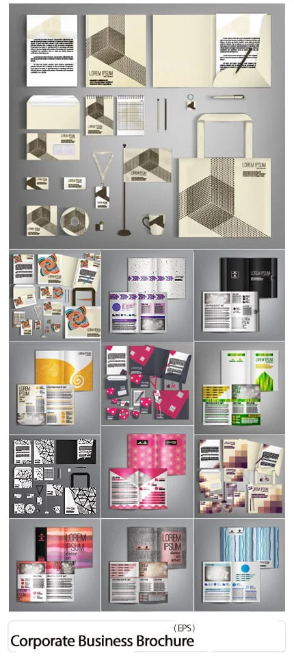 Corporate Identity Business Brochure Mockup Vector | visualstorms