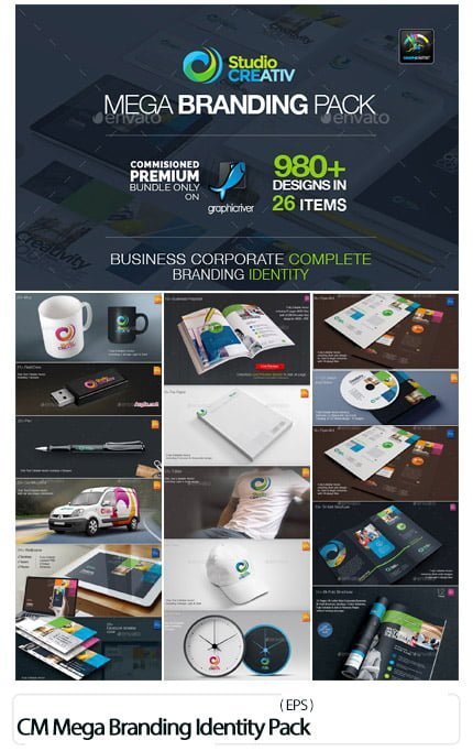 Creative Mega Branding Identity Pack | visualstorms