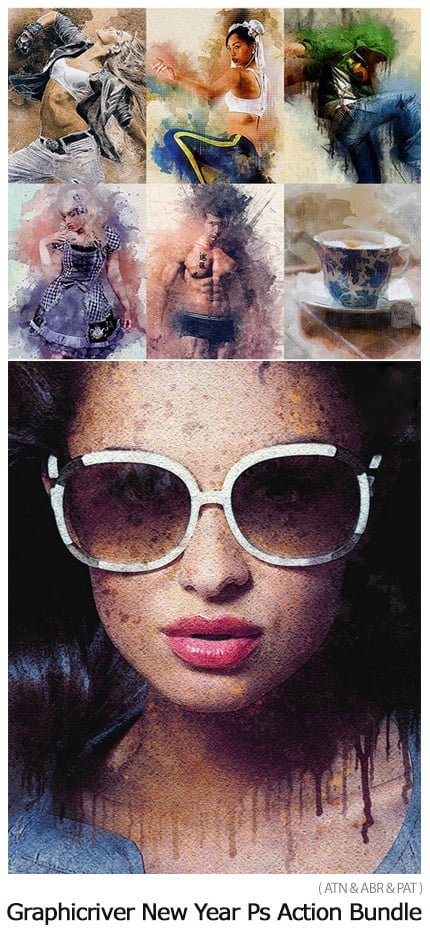 New Year Photoshop Action Bundle | visualstorms
