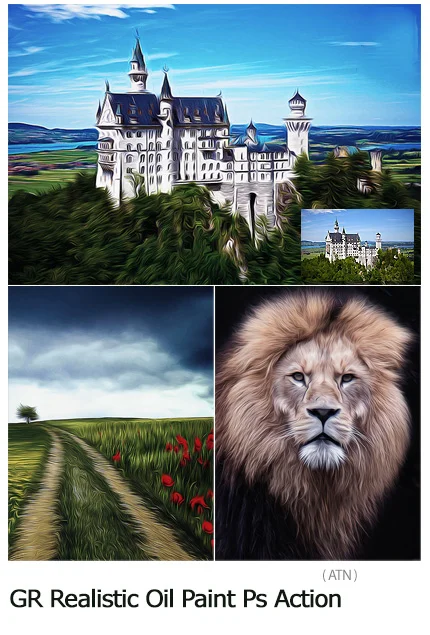 Realistic Oil Paint Photoshop Action | visualstorms