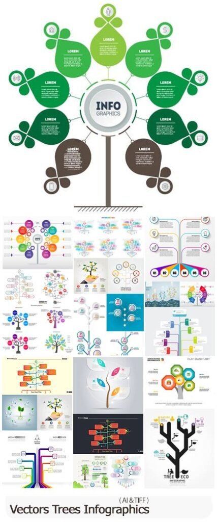 Vectors Trees Infographics | visualstorms