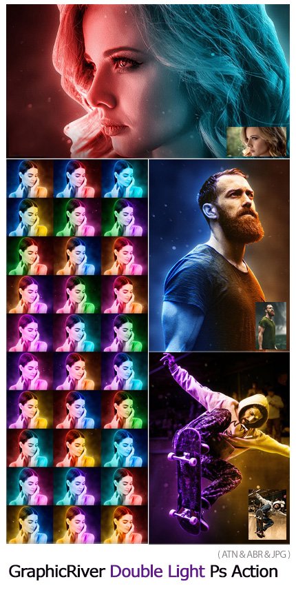 Double Light Photoshop Action | visualstorms visualstorms