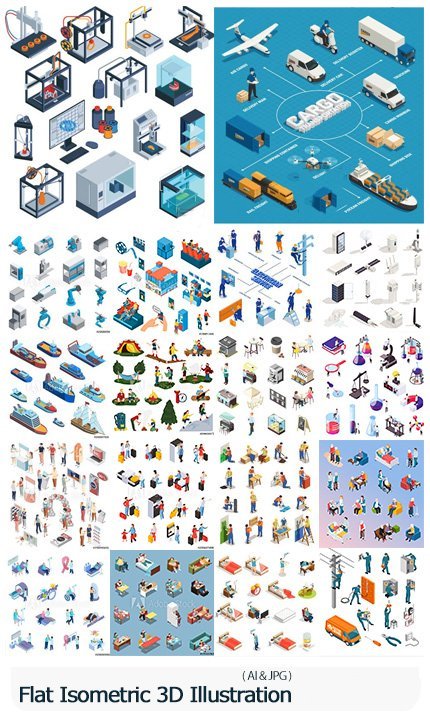 Flat Isometric Vector 3D Concept Illustration 02 | visualstorms