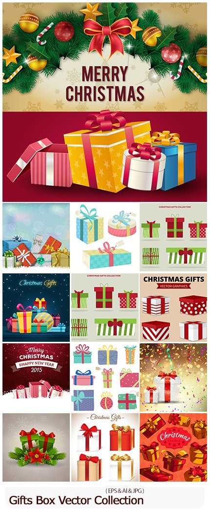Gifts Box Vector Collection | visualstorms Gifts Box Vector Collection