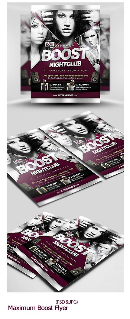 Maximum Boost FlyerPoster PSD Template | visualstorms