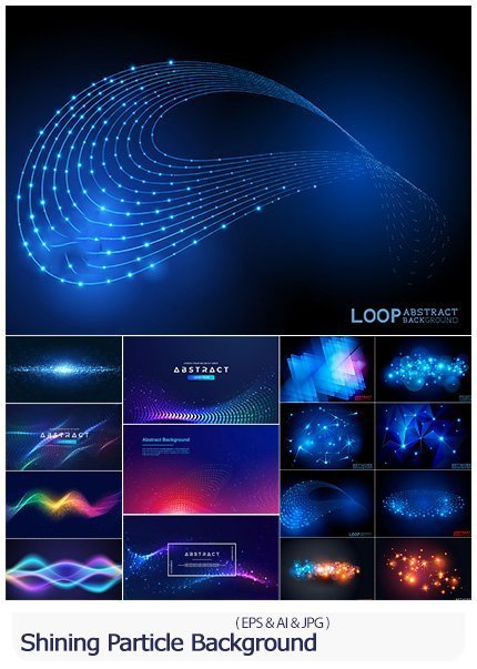 Shining Abstract Particle Background | visualstorms